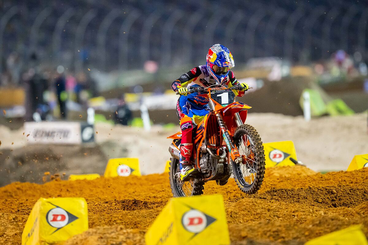 TOM VIALLE AND AARON PLESSINGER CAPTURE DAYTONA SUPERCROSS PODIUMS ...