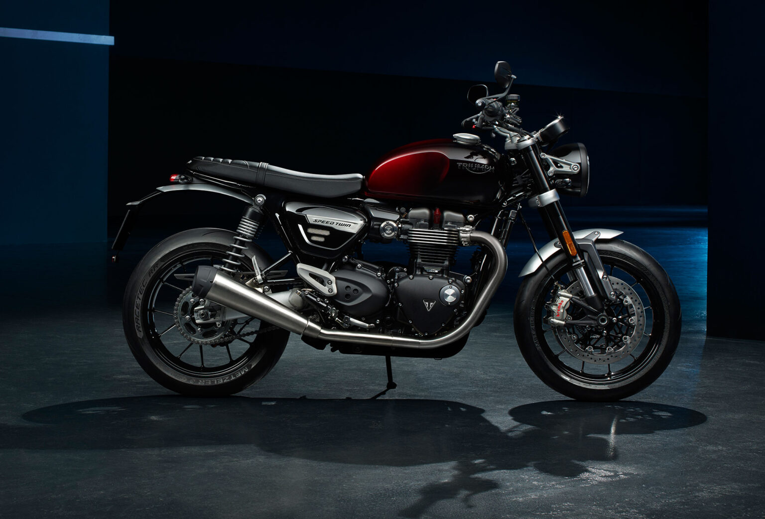 2024 Triumph Speed Twin 1200 Red Stealth Edition Guide • Total Motorcycle